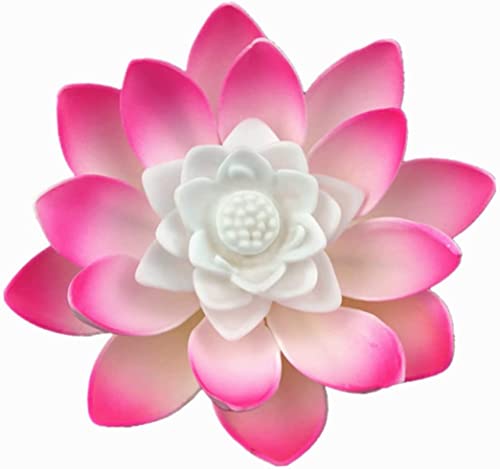 JAVAJU 4pcs Wedding Decor Floating Pond Lights Flower Floating Lights Fleur De Lis Decor Lilly Pads Flower Pool Light Chinese Wedding Decoration Floating Flowers for Pool Buddha Lamp Lily