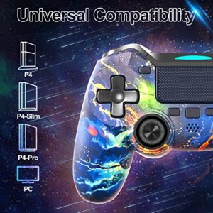 TERIOS Wireless Controller Compatible with PS4/Slim/Pro Controller for Playstation 4 with Built-in Speaker/Stereo Headset Jack/Dual Vibration/6-Axis Motion/Programming/1000mAh Battery/Auto Fire Turbo