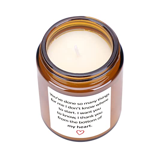 Thank You Gifts for Women,Men Appreciation Gifts Thankful Lavender Scented Candle for Mom, Dad, Best Friend, Teacher, Birthday Gifts,5.5oz Soy Wax