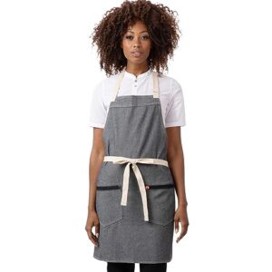 Chef Works Unisex Ridgewood Denim Apron, Stone Blu, One Size