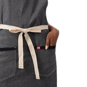 Chef Works Unisex Ridgewood Denim Apron, Stone Blu, One Size