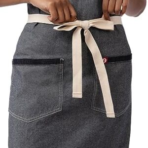 Chef Works Unisex Ridgewood Denim Apron, Stone Blu, One Size