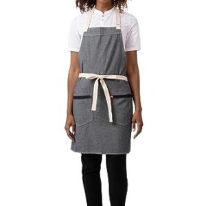 Chef Works Unisex Ridgewood Denim Apron, Stone Blu, One Size