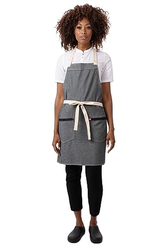 Chef Works Unisex Ridgewood Denim Apron, Stone Blu, One Size