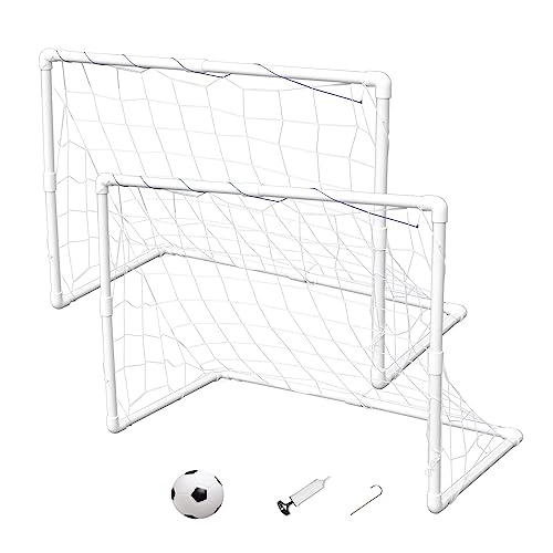 Portable Soccer Goal,Soccer Ball Net for Backyard,Stimulate Children's Enjoyment of Football,Football Kits is Ideal for Child Over 3 Years Old (2 Pack Folding Soccer Goal Net Set)