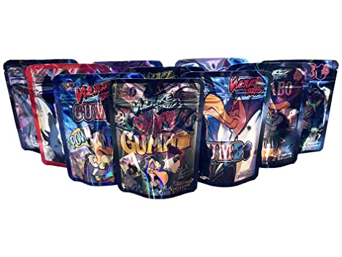 Fantasy Night 100 Pack JS-UP Gumbo Bags, Size 5 x 4 inches