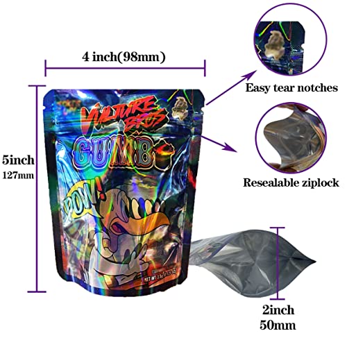 Fantasy Night 100 Pack JS-UP Gumbo Bags, Size 5 x 4 inches