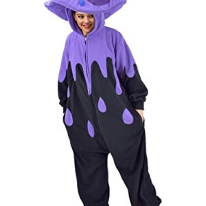 XIGUAGUO Adult Cartoon Mushroom Onesie Costume Animal Cosplay Christmas Homewear Pajamas Sleepwear for Women and Men