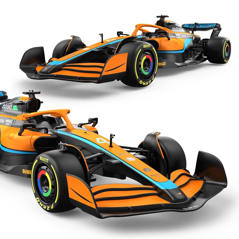 RASTAR McLaren Formula 1 Race Toy Car 2022, 1:18 F1 McLaren MCL36 Remote Control Car Model Vehicle Lando Norris + Daniel Ricciardo Drive to Survive