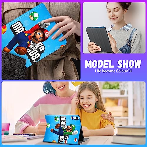 Trendy Fan for iPad Mini 6 Case 8.3 Inch 2021 for Kids Teen Boys Girls Women Folio Smart Cute Cartoon Character Kawaii Design Aesthetic Cool Cover for Apple iPad Mini 6th Generation A2567 A2568, Jump