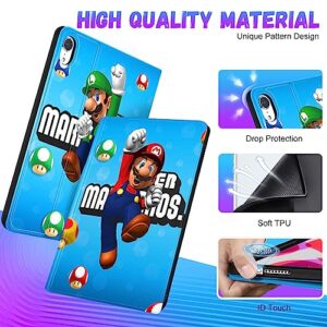 Trendy Fan for iPad Mini 6 Case 8.3 Inch 2021 for Kids Teen Boys Girls Women Folio Smart Cute Cartoon Character Kawaii Design Aesthetic Cool Cover for Apple iPad Mini 6th Generation A2567 A2568, Jump