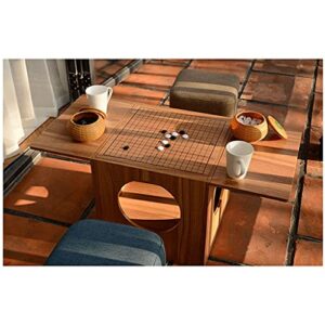 Wooden Chess Set Multifunctional Indoor Low Table Go/International Chess Set Window Tea Seat Table for Adults Kids Gifts Board Games (Color : Table only)