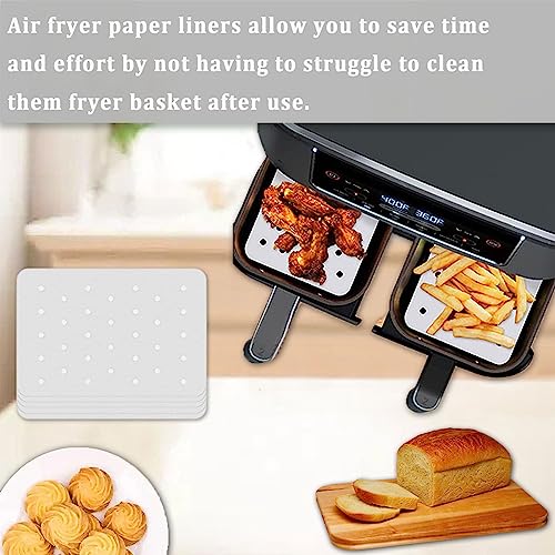 Air Fryer Accessories Compatible with Ninja Tower AF300UK AF400UK Most 7.6L-9.5L Dual Air Fryers, 9Pcs Including Racks, 100Pcs Paper Liners, Pizza Pan, Cake and Egg Mold etc