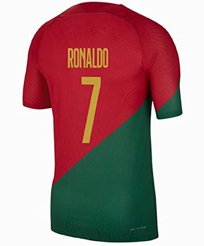 Ronaldo Portugal Soccer Kids Jersey + Shorts + Socks Set Kit Size Large (10-11 Years Old) for Youth Red