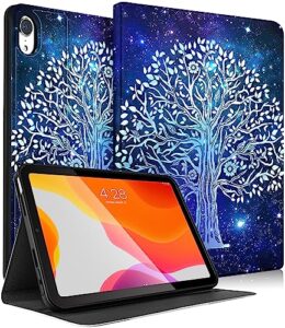 uppuppy for apple ipad mini 6 case, for ipad mini 6th generation case kids cute folio women teen girls tree cover for ipad mini 2021 cases 6th gen 8.3 inch a2567 a2568 a2569