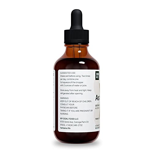 Ashwagandha 4 oz Liquid Extract - Herbal Supplement - Natural Stress Relief | Mood Booster | Sleep & Calming Support Tincture - Withania Somnifera Drops - High Potency - 90-Day Supply