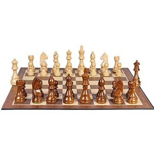 folding wooden chess set chess, portable travel chess set,board game and draughts set 48cm x 48cm (19 inch) board games