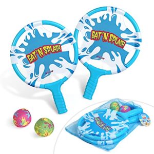 water paddle ball swimming pool game - fun pool games for adults and kids - beach games for family fun.