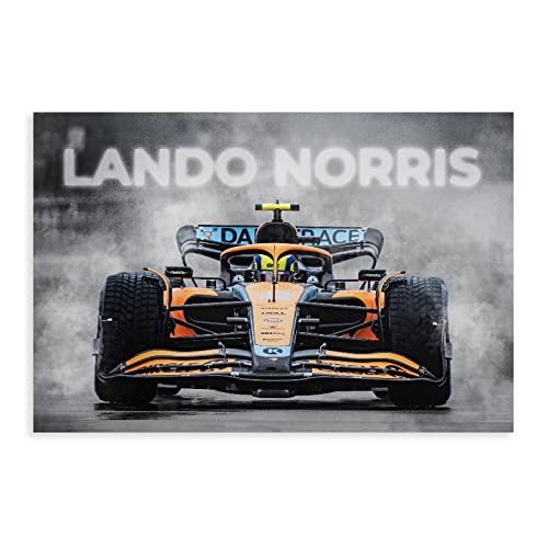 ERWYN Mclaren poster Formular One Poster F1 Walls Canvas Car Posters Wall Art Canvas For Boys Room Vintage Unframe-style 12x18inch(30x45cm)