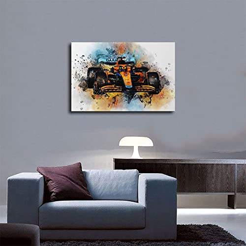 ERWYN Mclaren poster Formular One Poster F1 Walls Canvas Car Posters Wall Art Canvas For Boys Room Vintage Unframe-style 12x18inch(30x45cm)