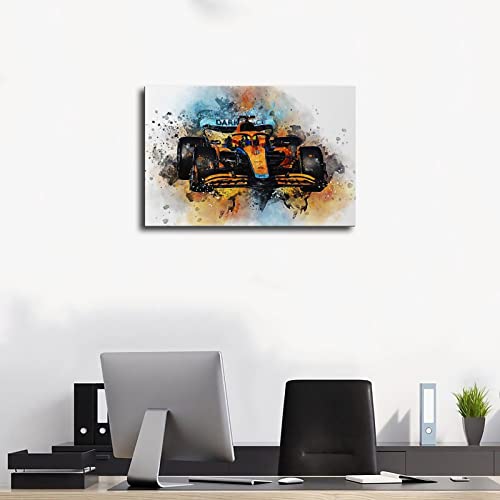 ERWYN Mclaren poster Formular One Poster F1 Walls Canvas Car Posters Wall Art Canvas For Boys Room Vintage Unframe-style 12x18inch(30x45cm)