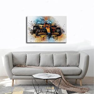 ERWYN Mclaren poster Formular One Poster F1 Walls Canvas Car Posters Wall Art Canvas For Boys Room Vintage Unframe-style 12x18inch(30x45cm)