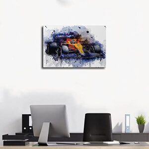 ERWYN Mclaren poster Formular One Poster F1 Walls Canvas Car Posters Wall Art Canvas For Boys Room Vintage Unframe-style 12x18inch(30x45cm)