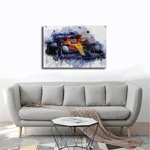 ERWYN Mclaren poster Formular One Poster F1 Walls Canvas Car Posters Wall Art Canvas For Boys Room Vintage Unframe-style 12x18inch(30x45cm)