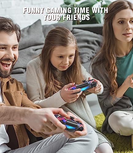 CBYLWK Wireless Controller Compatible with PS4/Slim/Pro with Dual Vibration/6-Axis Motion Sensor/Audio Function 1000mAh Battery/Collector's Controller