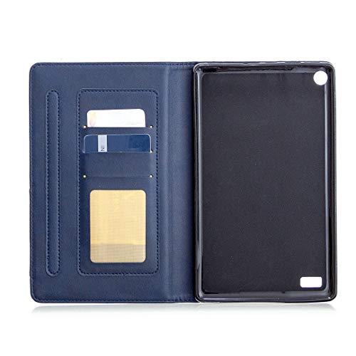 Tablet PC Case Bag Sleeves Premium PU Leather Case Compatible with Kindle Fire 7 Case 2019/2017/2015 (9th/7th/5th Generation),Smart Magnetic Flip Fold Stand Case with Card Slot/Auto Sleep Wake Protect