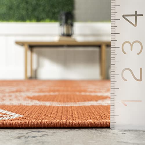 nuLOOM Ranya Tribal Indoor/Outdoor Area Rug, 8' x 10', Orange