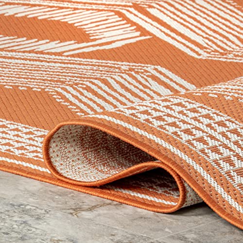 nuLOOM Ranya Tribal Indoor/Outdoor Area Rug, 8' x 10', Orange