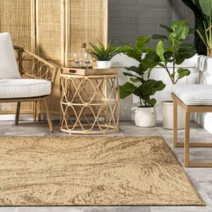 nuLOOM Marsha Contemporary Indoor/Outdoor Area Rug, 8' x 10', Beige