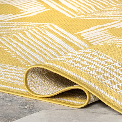 nuLOOM Ranya Tribal Indoor/Outdoor Area Rug, 8' x 10', Yellow