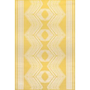 nuLOOM Ranya Tribal Indoor/Outdoor Area Rug, 8' x 10', Yellow