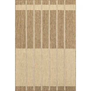 nuLOOM Maria Contemporary Striped Indoor/Outdoor Area Rug, 8' x 10', Beige