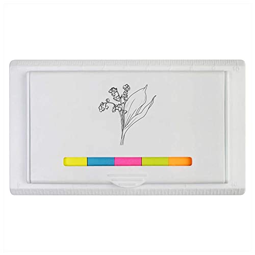 Azeeda 'Lily of The Valley' Sticky Note Ruler Pad (ST00025086)