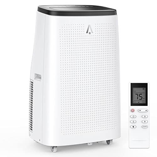 Adoolla 14000 BTU Portable Air Conditioner - Air Conditioners 3-in-1 Portable AC Unit Built-in Fan & Dehumidifier Cools up to 750 sq. ft. Floor Air Cooler with Window Installation Kit, 24Hrs Timer