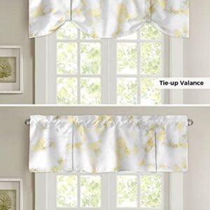 Kitchen Curtains, Marble Abstract Art White Gold Glitter Splatter Valances for Windows, Short Curtains 54x18in Bathroom Curtains Window, Kitchen Window Curtains Over Sink, Valances for Kitchen