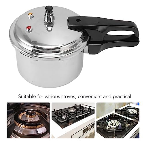 Serlium Small Pressure Cooker, 3 Liter Aluminum Alloy Pressure Cooker 18cm/7inch Bottom 3L Mini Pressure Cooker for Gas Stove Induction Cooker