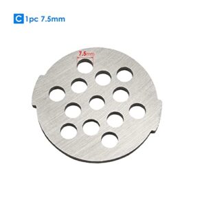 YUAILI store 54mm Meat Grinder Grille #5 Disc Stainless Lattice Mincer Plate Fit For Moulinex HV2 HV4 HV6 HV8 HV9 AA141 DKA1 ME405 406 620 710 (Size : C 1 x 7.5mm)