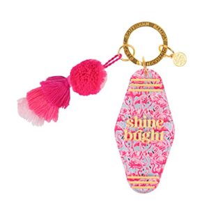 simply southern acrylic key chain (flamingo)