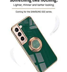 Deluxe Lightweight Back Ring Solid Color Phone Case Car Magnetic Stand Function for Samsung Galaxy A22 A32 A72 A82 A24 A34 A33 A52 A14 A54 A53 A13 5G 4G Soft Back Cover(Black,Samsung A24 5G/4G)