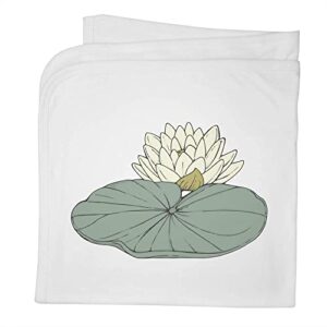 azeeda 'lilly pad' cotton baby blanket/shawl (by00028125)