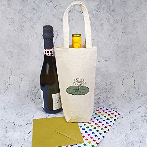 Azeeda 'Lilly pad' Cotton Wine Bottle Gift/Travel Bag (BL00028124)