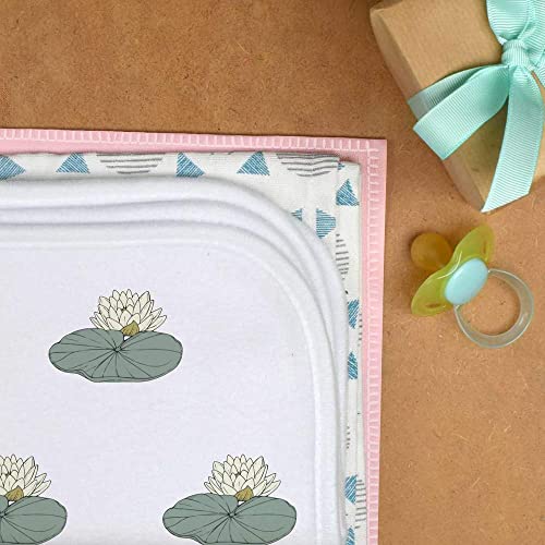 Azeeda 'Lilly pad' Baby Burp/Wash Cloth (BC00019428)