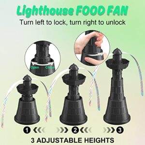 Food Fans for Tables, Portable Food Fan with Aroma Diffuser Function, Holographic Blade & 3 Heights Adjustable,Table Food Fan Food Fan for Outdoor Indoor,Picnic and Restaurant, 4pack