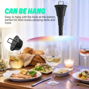 Food Fans for Tables, Portable Food Fan with Aroma Diffuser Function, Holographic Blade & 3 Heights Adjustable,Table Food Fan Food Fan for Outdoor Indoor,Picnic and Restaurant, 4pack