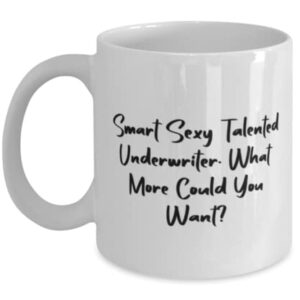 Smart Sexy Talented Underwriter. What More Underwriter 11oz 15oz Mug, Fancy Underwriter Gifts, Cup For Friends from Team Leader, Funny cup gift ideas, Cute funny cup gifts, Unique funny cup gifts,