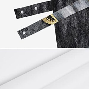 Tie Up Kitchen Curtain Valance Black White Marble with Gold Stripe Adjustable Window Shade Valances Rod Pocket Small Windows Treatment Panel for Bathroom Bedroom,42"x12",Abstract Stone Agate Texture